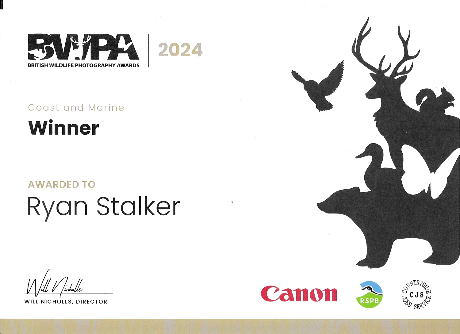 Ryan Stalker – Awards – Ryan & Sandra Stalker Underwater Photography